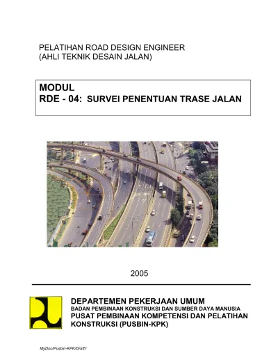 MODUL RDE - 04: SURVEI PENENTUAN TRASE JALAN