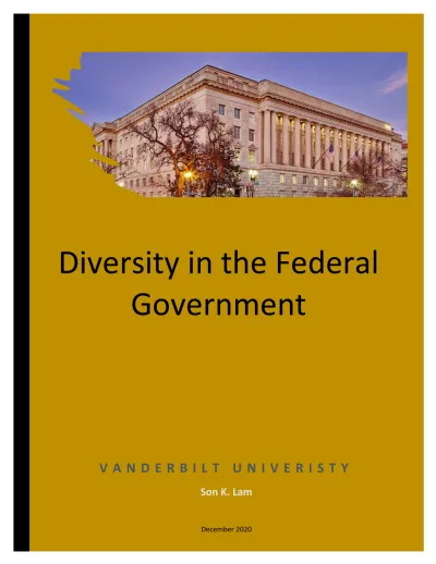 Diversity in the Federal Government