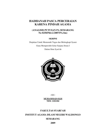 Pengertian dan Dasar Hukum Hadhanah - DAN HADHANAH