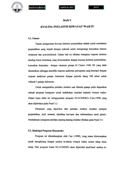 BABV ANALISA INELASTIS RIWAYAT WAKTU