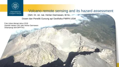 Volcano remote sensing and its hazard assessment