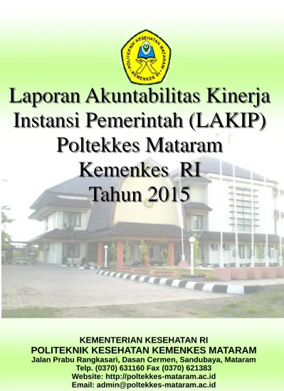 Laporan Akuntabilitas Kinerja Instansi Pemerintah (LAKIP) Poltekkes ...