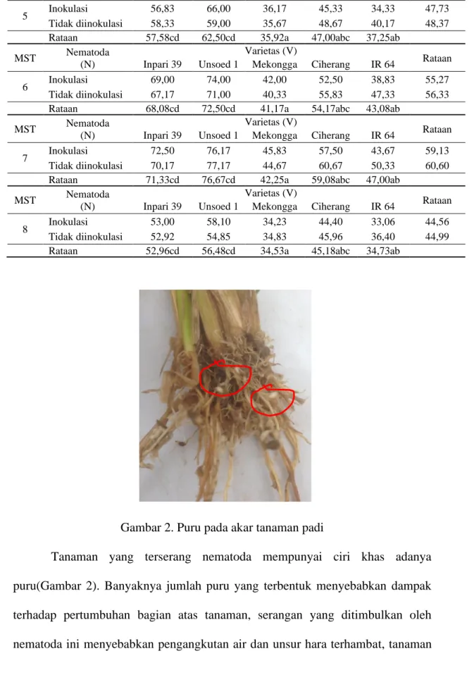 UJI KETAHANAN BERBAGAI VARIETAS PADI (Oryza sativa L.) TERHADAP ...