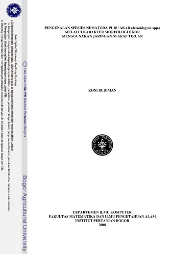 PENGENALAN SPESIES NEMATODA PURU AKAR (Meloidogyne spp.) MELALUI ...