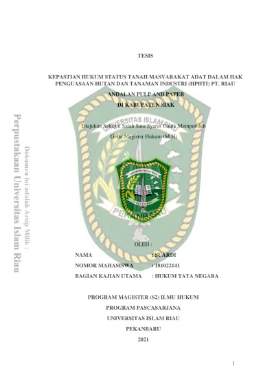 Tinjauan Umum tentang PT Riau Andalan Pulp and Paper (PT RAPP)