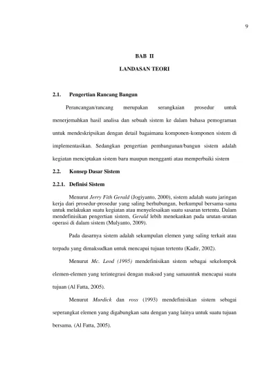 BAB II LANDASAN TEORI. Perancangan/rancang merupakan serangkaian ...