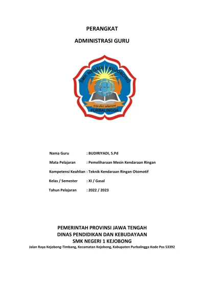 PERANGKAT ADMINISTRASI GURU