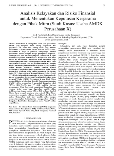 Analisis Kelayakan dan Risiko Finansial untuk Menentukan Keputusan ...