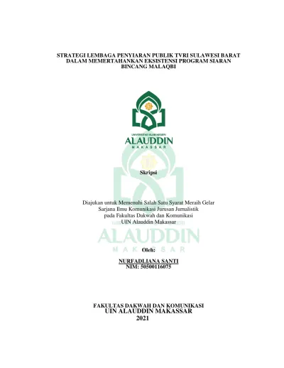 UIN ALAUDDIN MAKASSAR 2021