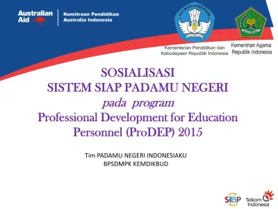 SOSIALISASI SISTEM SIAP PADAMU NEGERI pada program Professional ...