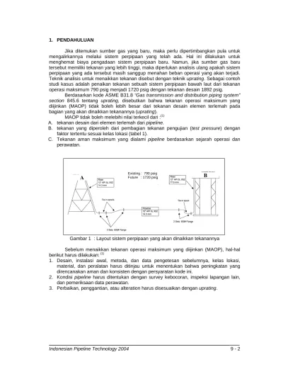 Existing : 790 psig Future : 1720 psig. Gambar 1 : Layout sistem ...