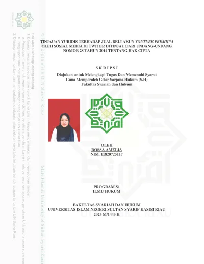 Hak Cipta Menurut Undang-Undang Nomor 28 - KAJIAN PUSTAKA