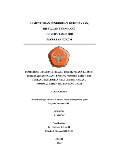 Pertimbangan Presiden Dalam Memberikan Grasi Bagi Pelaku