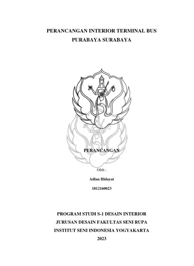 PERANCANGAN INTERIOR TERMINAL BUS PURABAYA SURABAYA