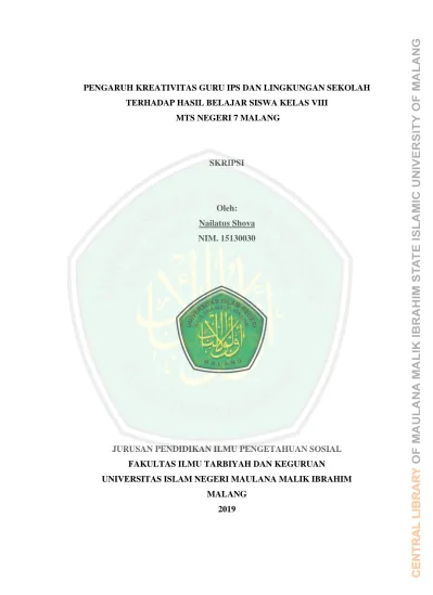 Uji Validitas dan Reabilitas - METODE PENELITIAN