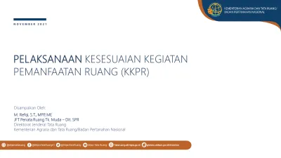PELAKSANAAN KESESUAIAN KEGIATAN PEMANFAATAN RUANG (KKPR)