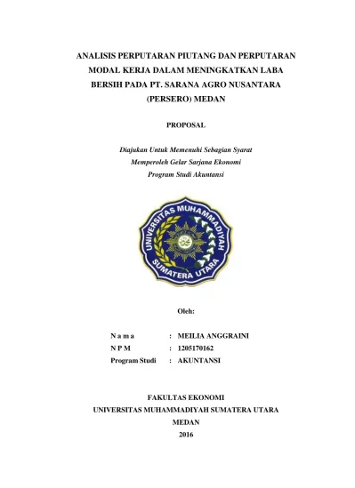 Analisis Perputaran Piutang Dan Perputaran Modal Kerja Dalam ...