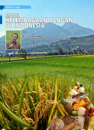 Rubrik Utama MODEL. Oleh: Dr. Ir. Suswono, MM Menteri Pertanian RI ...