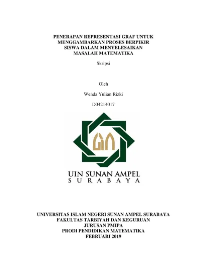 Penerapan representasi graf untuk menggambarkan proses berpikir siswa ...