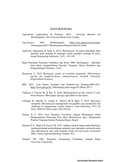 Penggunaan Limbah Pertanian Sebagai Biofumigan untuk Mengendalikan ...