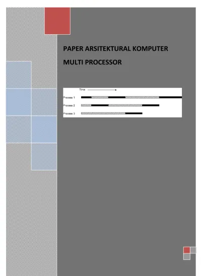 PAPER ARSITEKTURAL KOMPUTER MULTI PROCESSOR