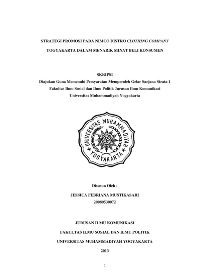 Top PDF Analisis Strategi Sabena Doorsmeer dalam Menarik Konsumen ...