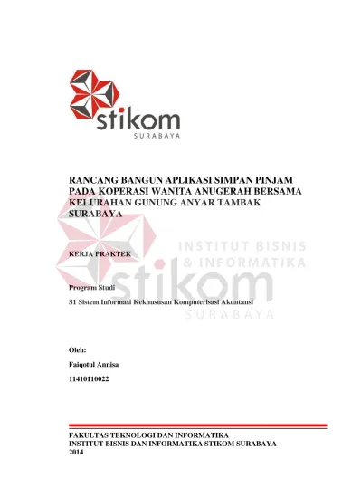 LKP : Rancang Bangun Aplikasi Simpan Pinjam Pada Koperasi Wanita ...