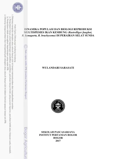 Dinamika Populasi Dan Biologi Reproduksi Multispesies Ikan Kembung ...