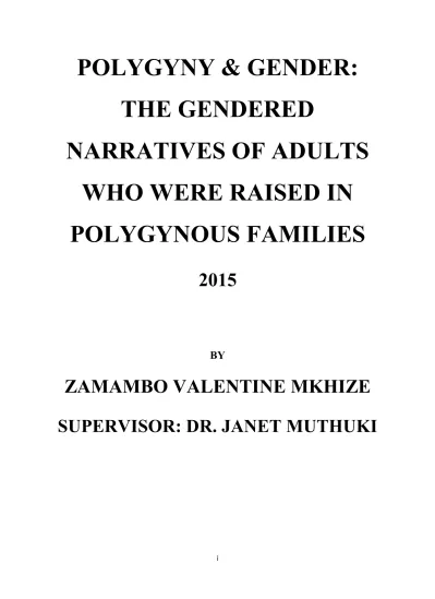 Siblings relations and gender identity construction